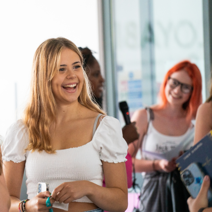 Reading College students celebrate A Level success - Reading College
